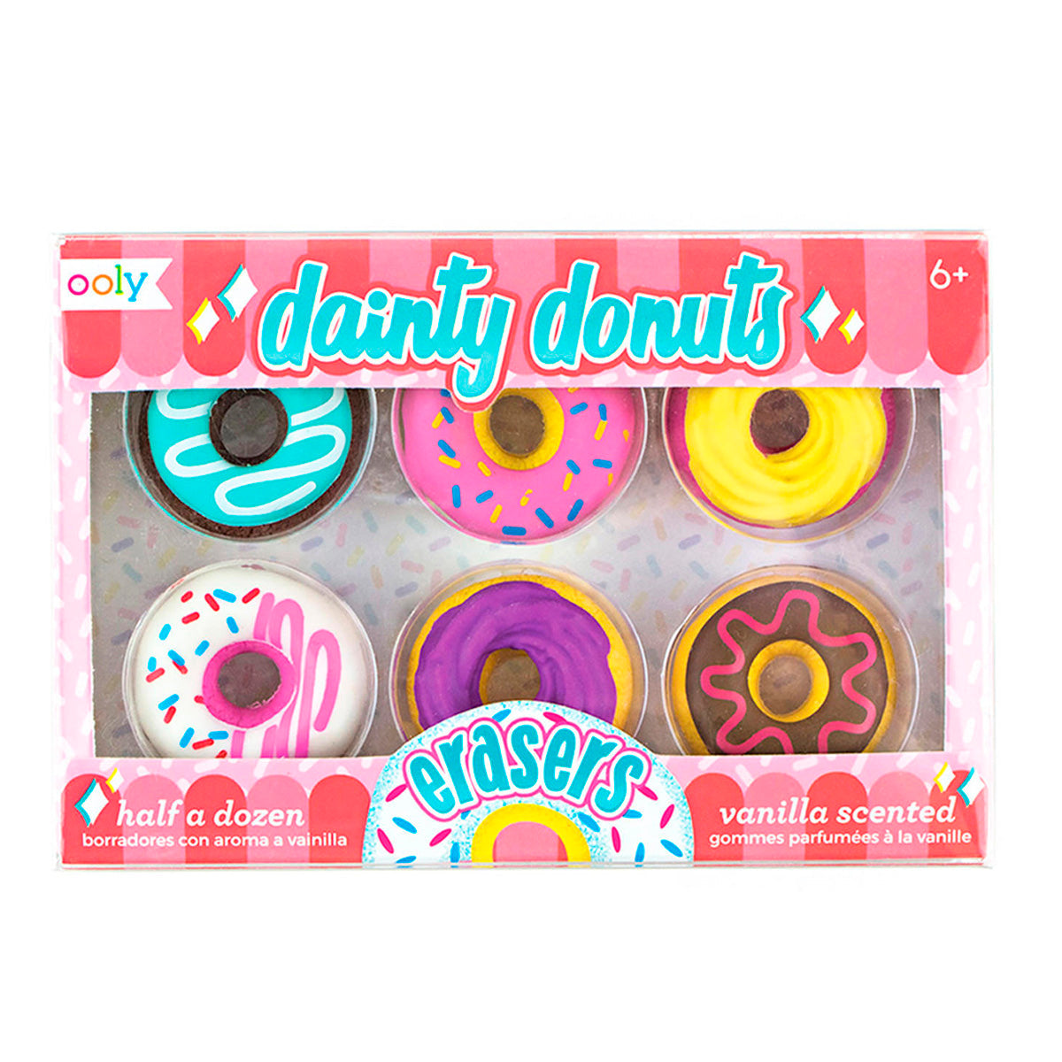 Ooly borrador dainty donuts 6 piezas 112-078 – GAVA SHOP