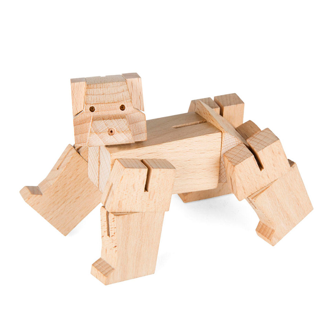 Kikkerland cubo armable de madera oso cachorro GG100-S – GAVA SHOP